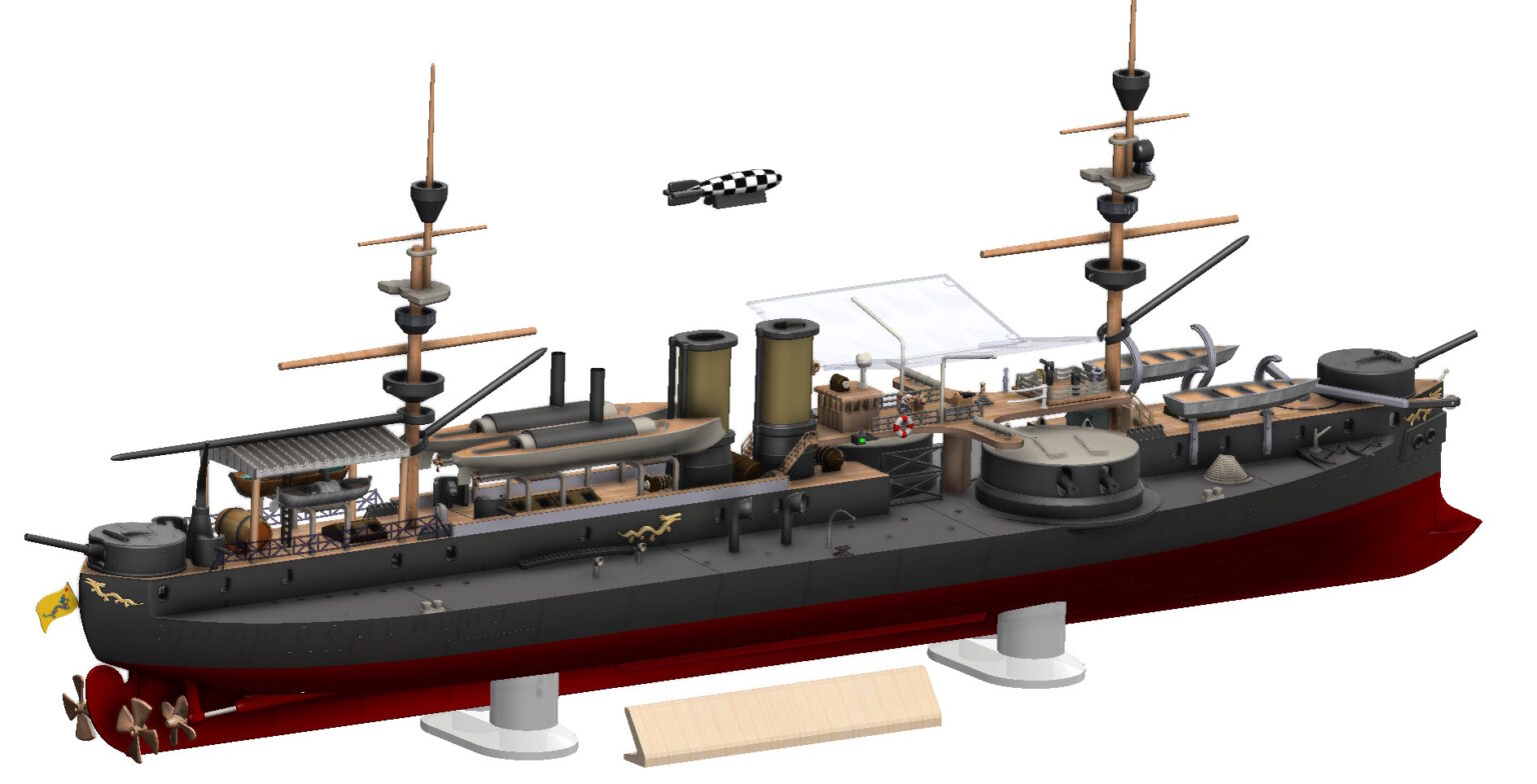 Dingyuan-Class Chinese Ironclad Battleship RC – EnDTaS
